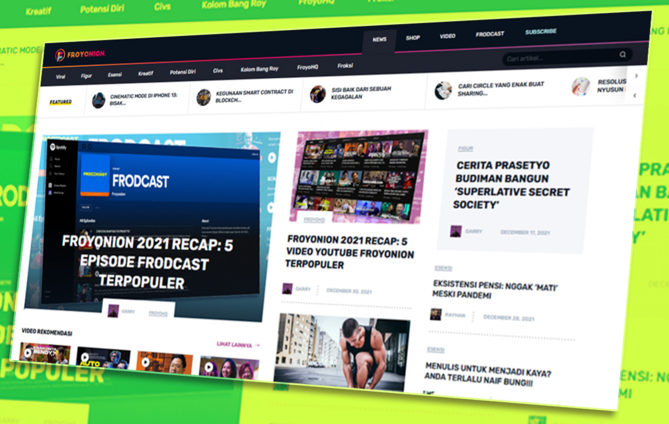 FROYONION 2021 RECAP: 6 ARTIKEL TERPOPULER DI FROYONION.COM