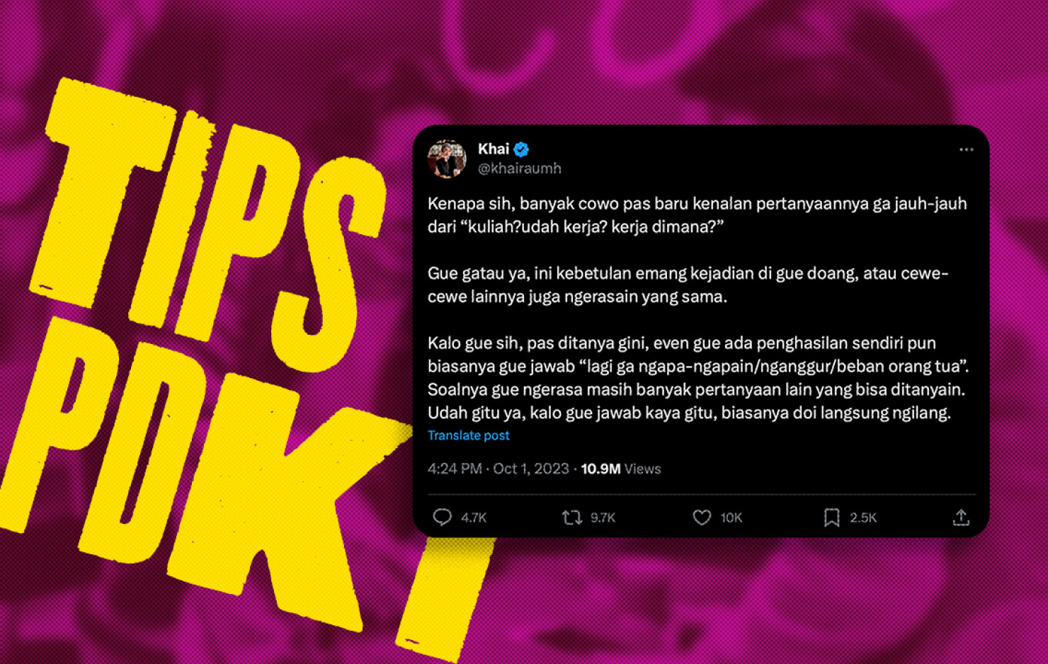 HOPELESS WAKTU PDKT? MUNGKIN BISA SIAPKAN INI UNTUK SI DOI